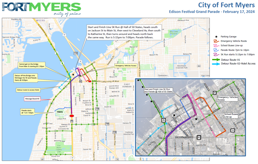 Road Closures - Edison Festival of Light